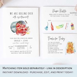 Crawfish Boil Baby Shower Game Bundle, Backyard Baby Shower Games, Baby ...
