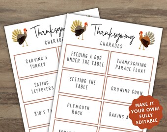 Thanksgiving Emoji Pictionary Game, Thanksgiving Printable Games, Fun ...