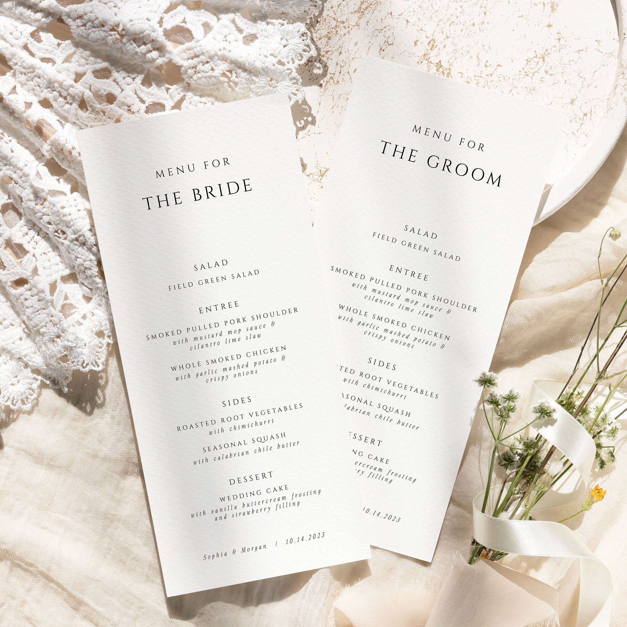 Minimalist Wedding Menu Template Modern Wedding Dinner Menu - Etsy