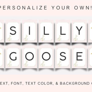 Silly Goose Birthday Party Banner Template, One Lucky Duck Birthday ...