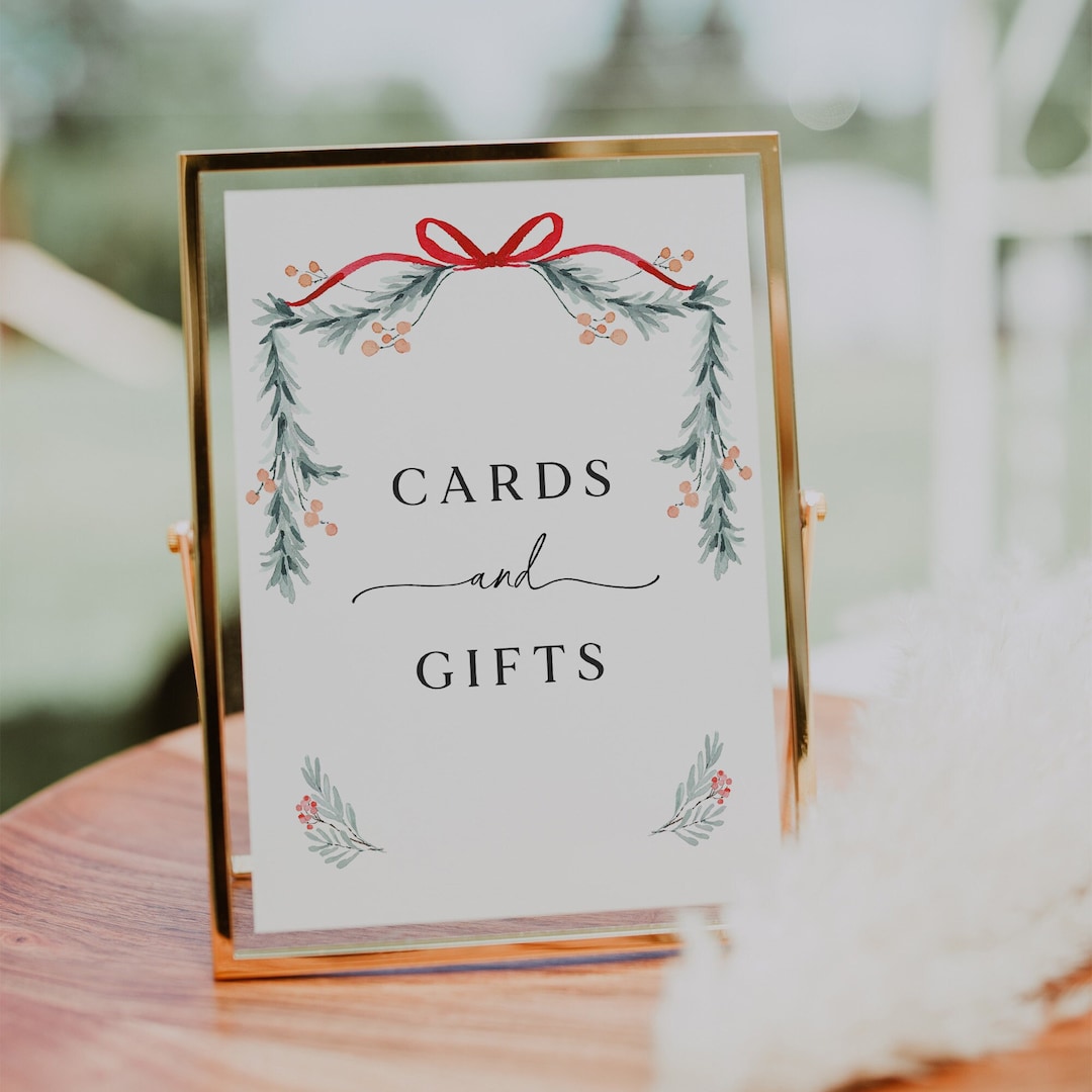 Christmas Cards and Gifts Sign, Christmas Cards and Gifts Sign, Winter ...