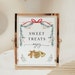Christmas Treats Sign Template, Holiday Sweets and Treats Sign, Winter ...