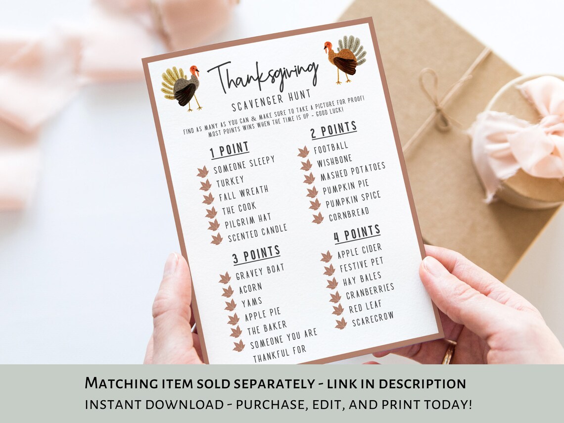 Thanksgiving Pass the Present Game Thanksgiving Right Left - Etsy