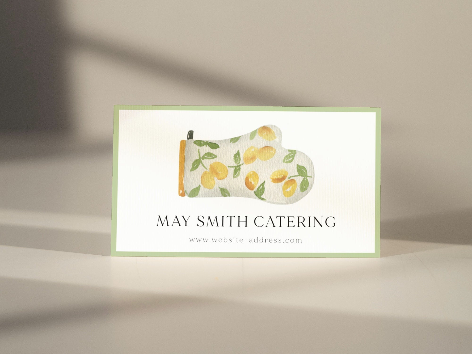 Catering Business Card Template Baking Business Card Cooking - Etsy
