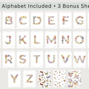 Wildflower Banner Template, Wildflower First Birthday Banner, Custom ...