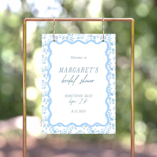 Something Blue Before I Do Wedding Shower Sign - Etsy