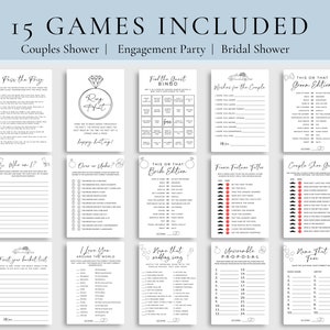 Engagement Party Games Bundle | Engagement Party Games | Proposal Party ...