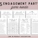 Engagement Party Games Template, Where Were They Game, Proposal Party ...