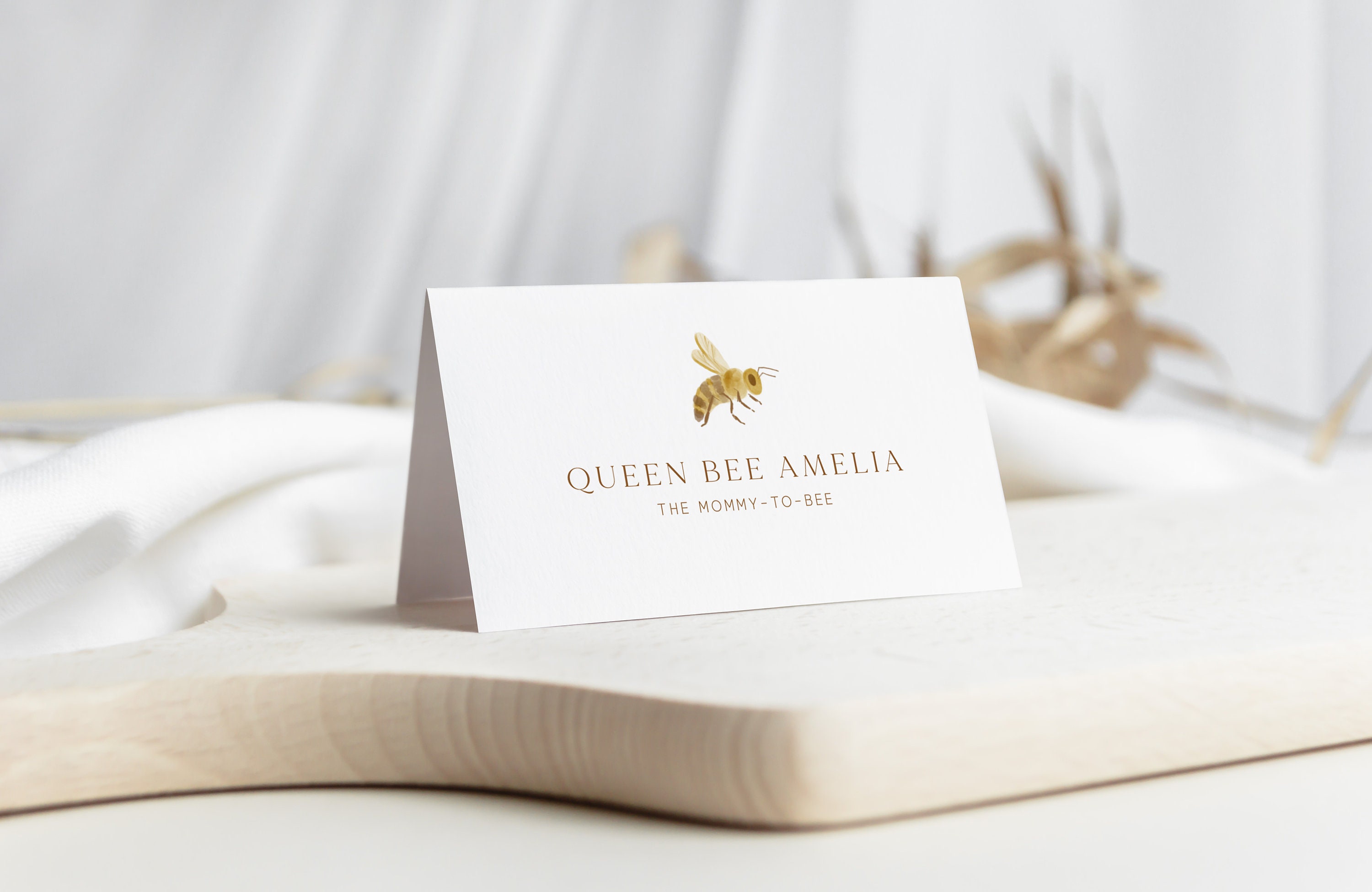 Bee Buffet Card Template Bundle, Printable Buffet Label, Mommy to Bee ...