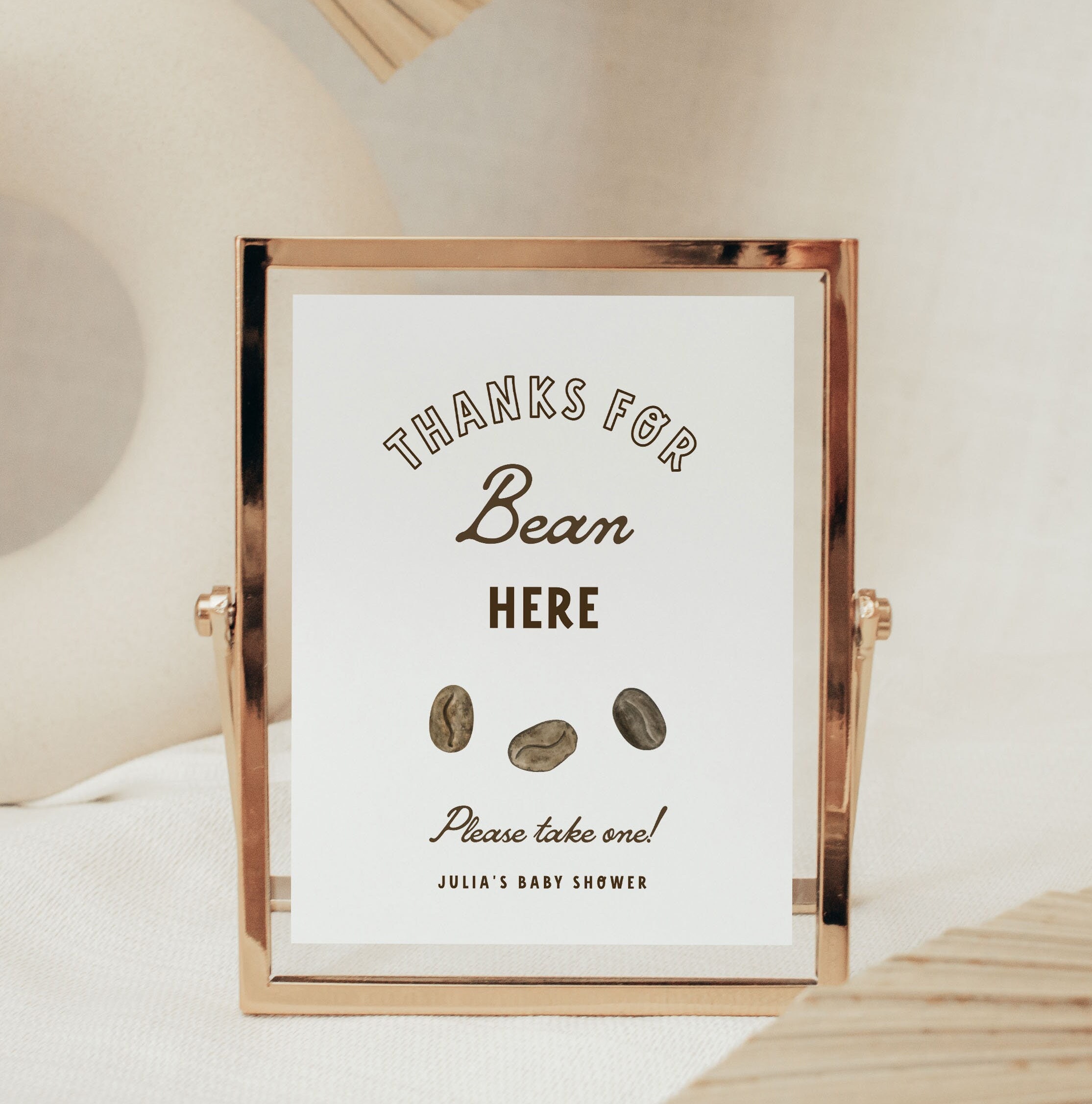 Baby is Brewing Shower Thank You Sign Template Coffee Baby - Etsy