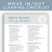 Professional Move In/out Cleaning Checklist, Editable House Moving ...