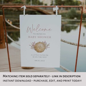 Cutie Pie Baby Shower Banner, Fall Pie Theme Baby Shower Banner ...