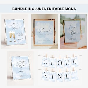 On Cloud Nine Bridal Shower Bundle, the Bride is on Cloud Nine, on ...