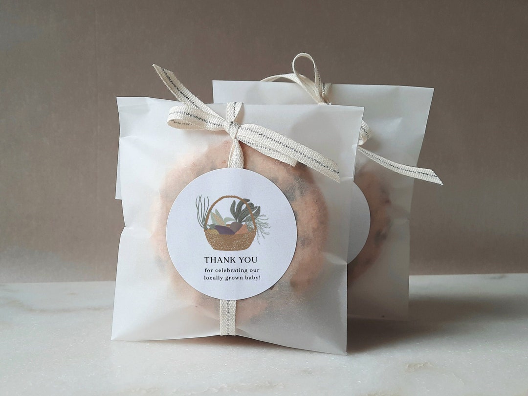 Farmer's Market Round Sticker Template, Printable Vegetable Thank You ...