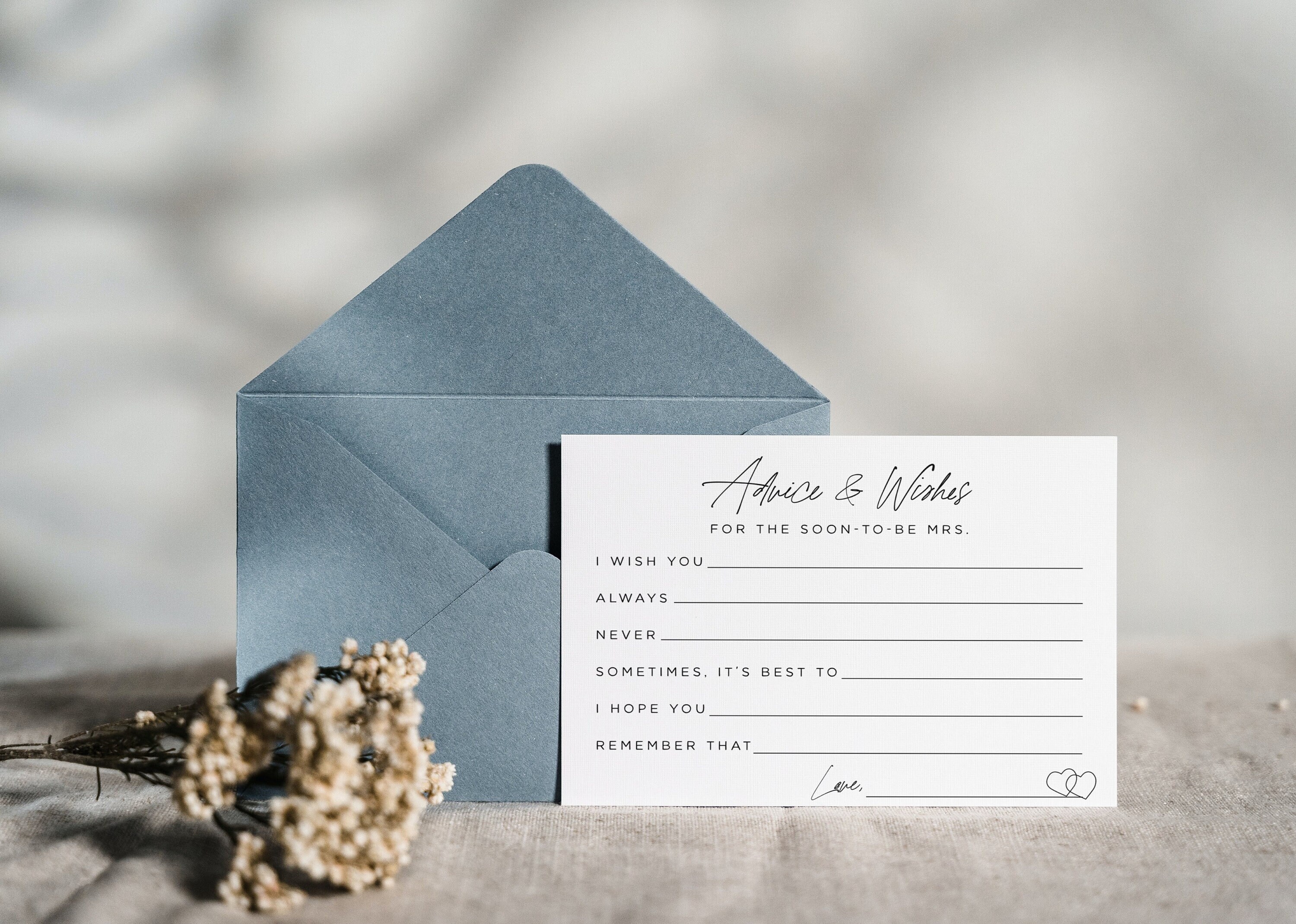 Advice for the Bride Template Wedding Shower Games Wedding - Etsy