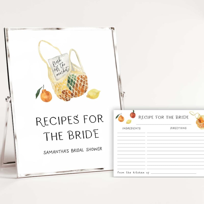 Recipe for the Bride - Etsy