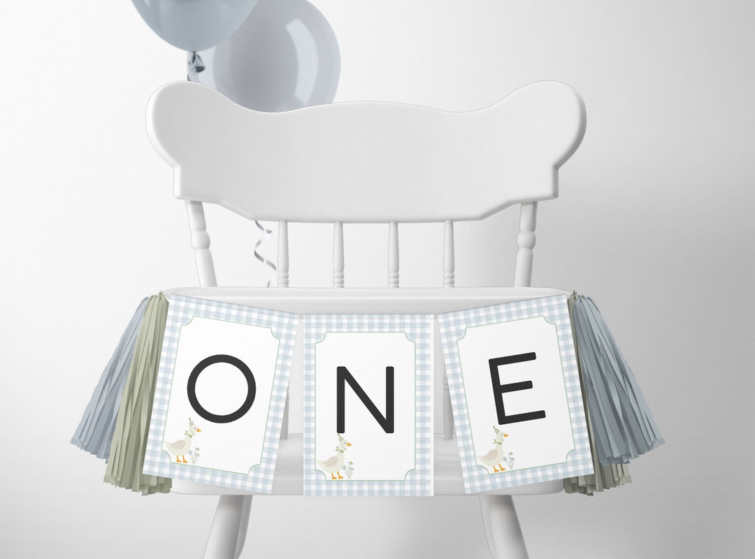Silly Goose Birthday Party Banner Template, One Lucky Duck Birthday ...