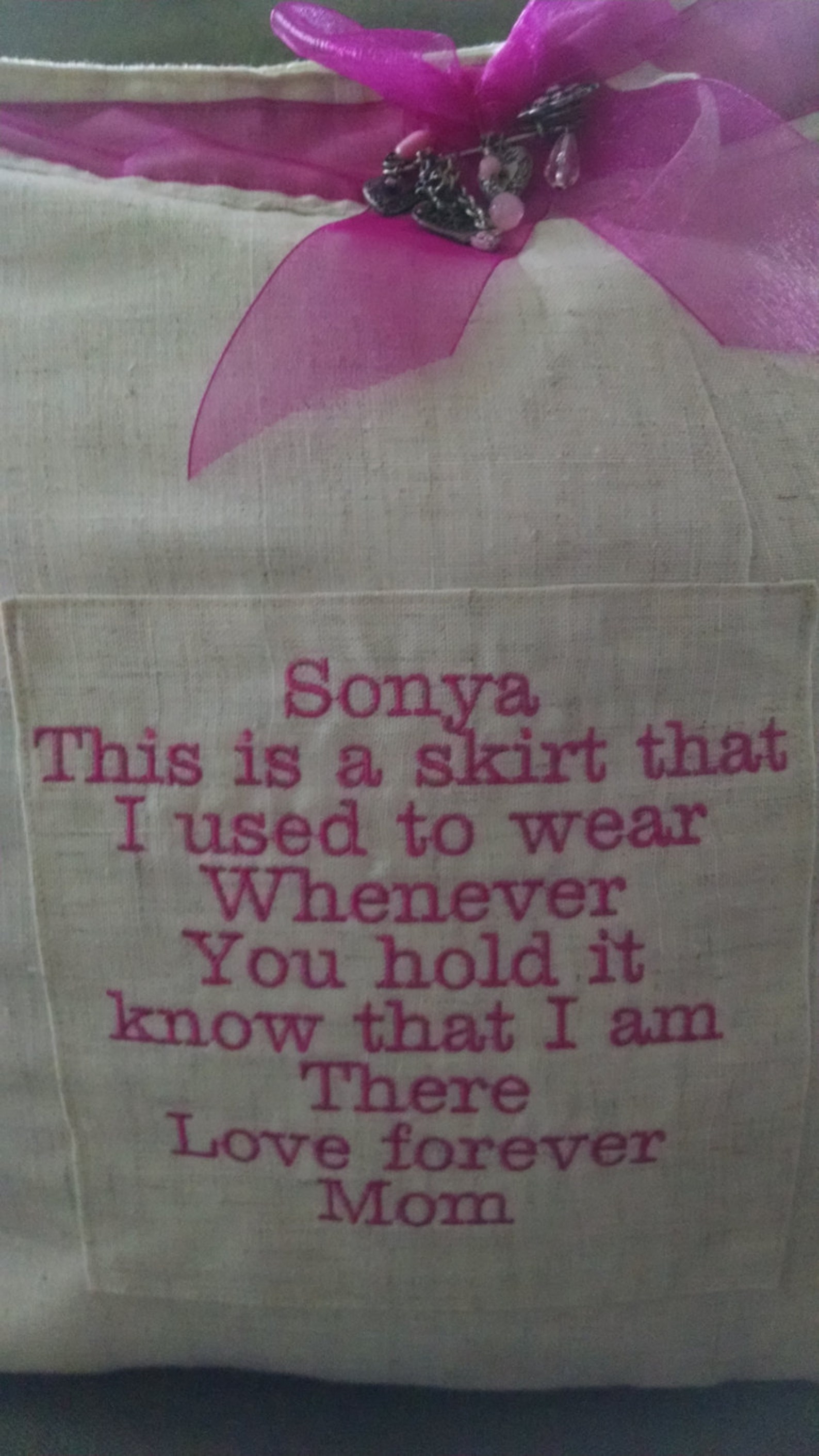 Memory Pillows From Shirts With Shirt Poem "this is a Shirt I Used to ...