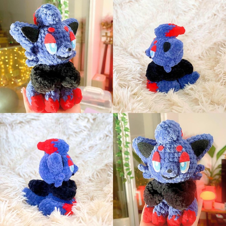 Zorua Crochet Pokemon Pattern Amigurumi PDF - Etsy