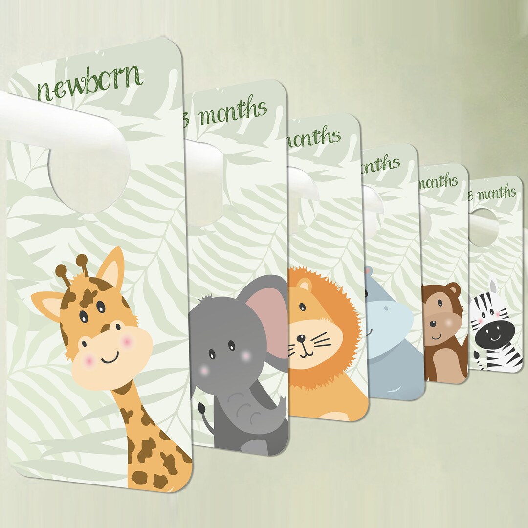 Jungle Animal Wardrobe/closet Dividers for Nursery and Baby | Baby ...