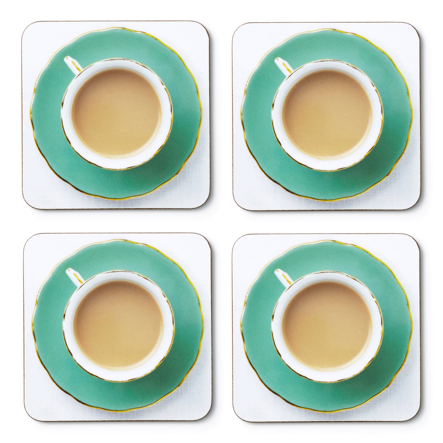 Teacup Coaster Set: Perfect Gift for Tea Lover Drinks - Etsy
