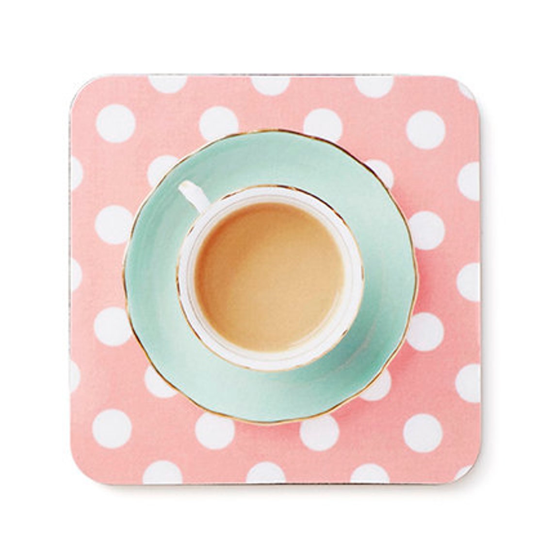 Teacup Coaster Set: Gift for Tea Lover - Drinks Coaster - Tea Coaster ...