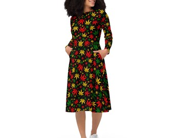 Weed Print Dress - Etsy