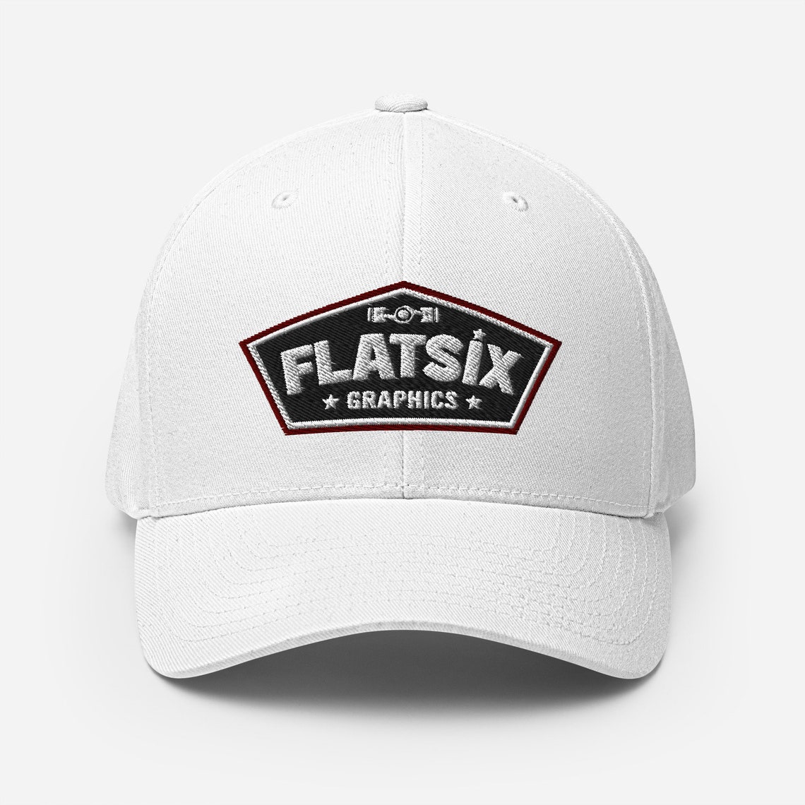 Flatsix Graphics Embroidered Flexfit Structured Twill Cap - Etsy
