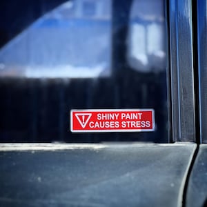 Shiny Paint Causes Stress Stickers Three Styles to Choose From. Patina ...