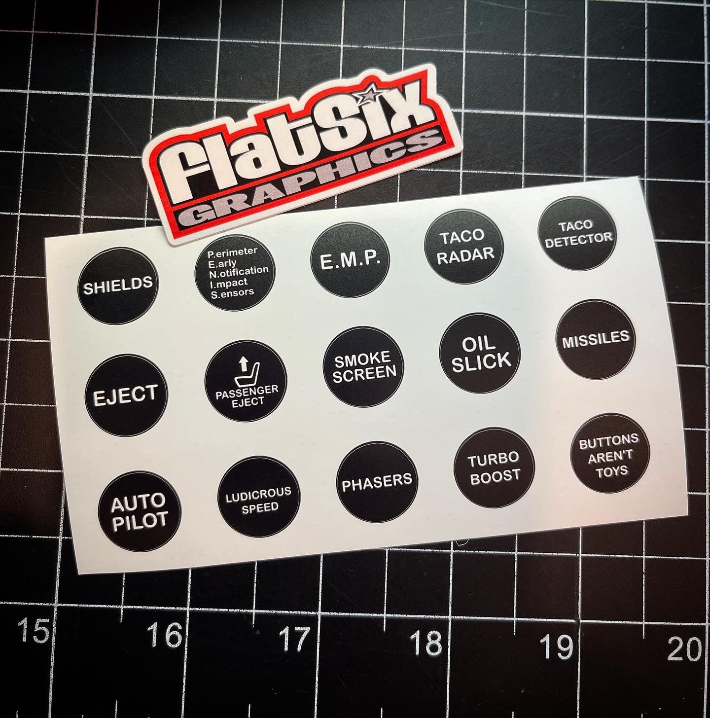Universal Fit Car and Truck Vehicle Button Decals - Etsy