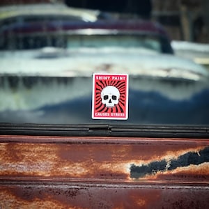 Shiny Paint Causes Stress Stickers Three Styles to Choose From. Patina ...