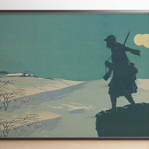 WWII Winter Soldier Propaganda Poster: Vintage Military Wall Art - Etsy