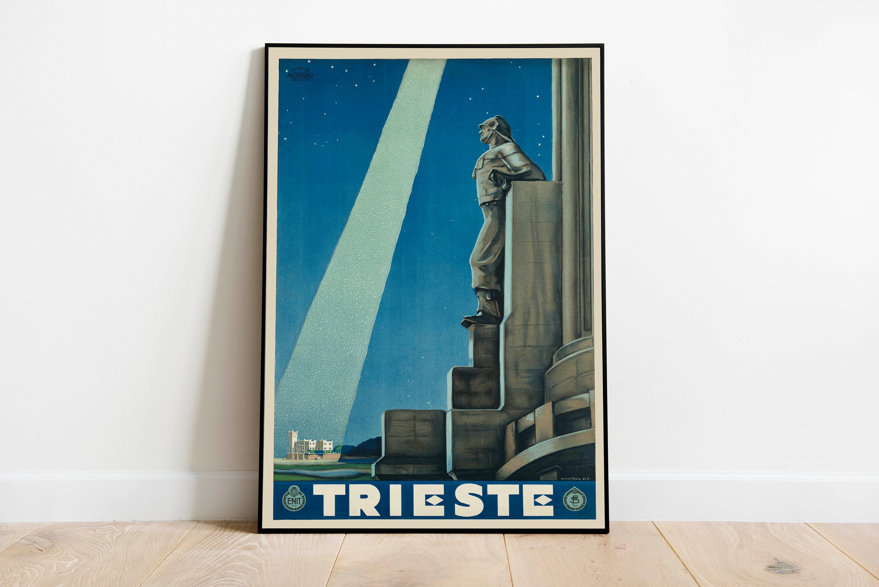 Trieste Vintage Travel Poster Wall Art Prints Poster Art | Etsy