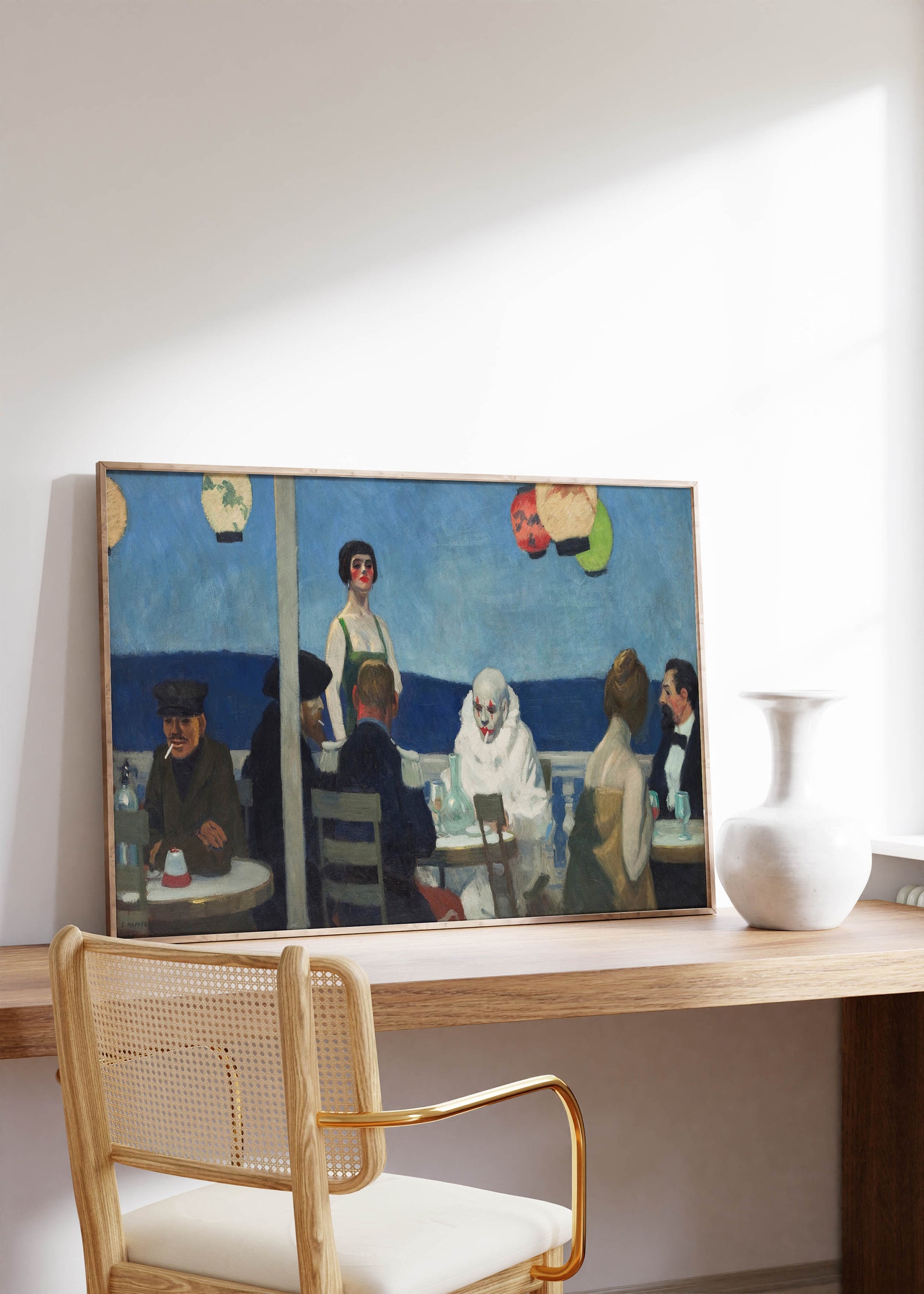 Soir Bleu by Edward Hopper Wall Decor Art Poster Framed Art Print Art ...