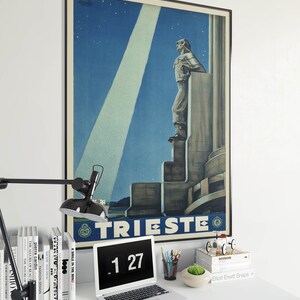 Trieste Vintage Travel Poster| Wall Art Prints| Poster Art| Canvas ...