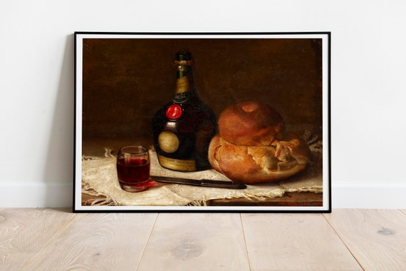 Still Life With a Bottle of Benedictine by Mark Gertler Wall | Etsy