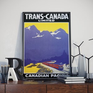 Canada Vintage Travel Poster| Gallery Prints Wall Art| Framed Prints ...