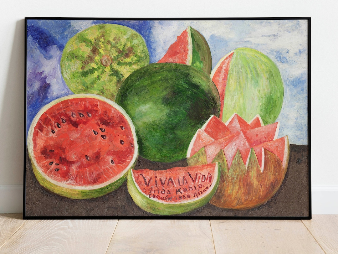 Frida Kahlo Viva La Vida Art Print: Watermelon Still Life - Etsy UK