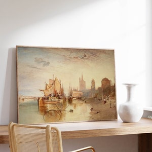 J.M.W. Turner Art Print: Cologne, Arrival of a Packet-boat Evening - Etsy