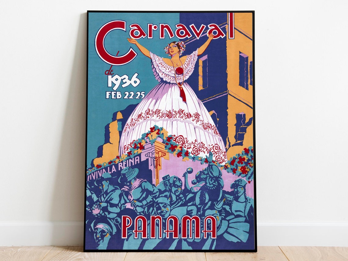 Panama Wall Art Print Vintage Poster Art Panama Travel - Etsy