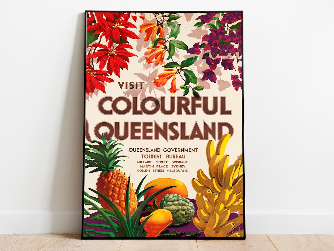 Queensland Poster Print| Gallery Wall Prints| Canvas Print Wall Art ...