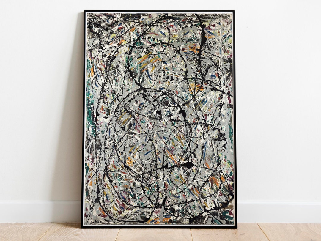 Watery Paths by Jackson Pollock| Wall Decor Art Poster| Framed Art ...