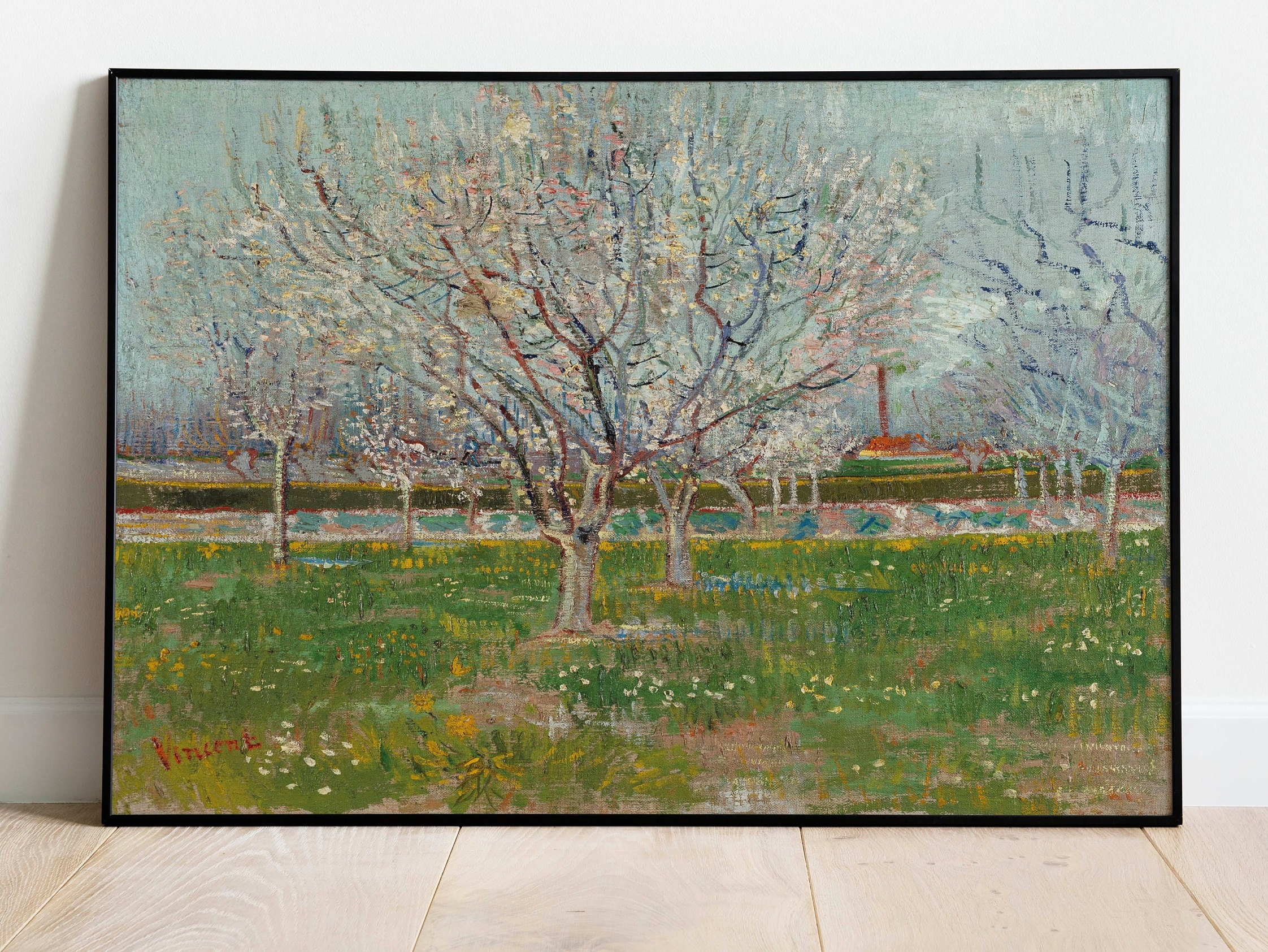 Van Gogh Orchard in Blossom Wall Decor Art Poster Framed Art - Etsy