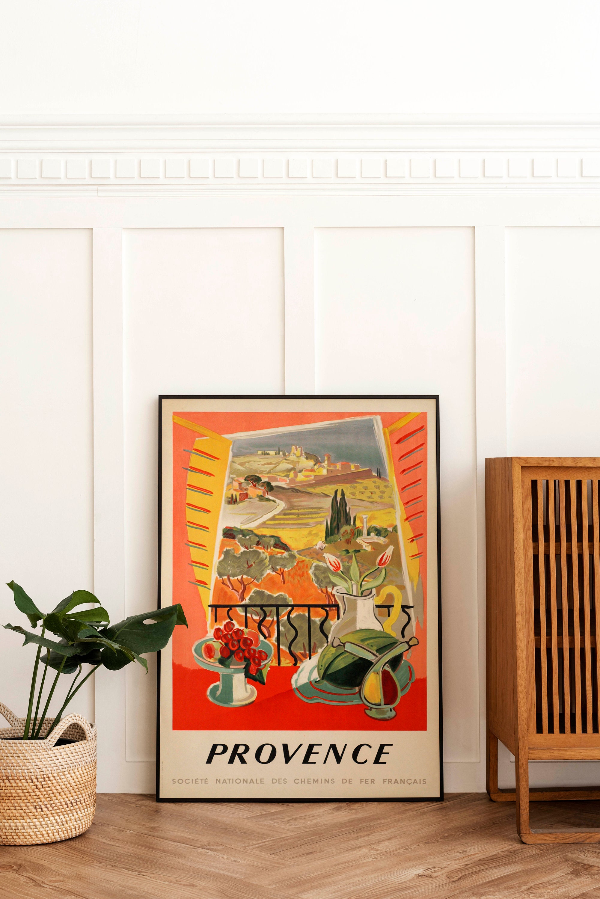 Provence Travel Poster Vintage Travel Print France Wall Art - Etsy