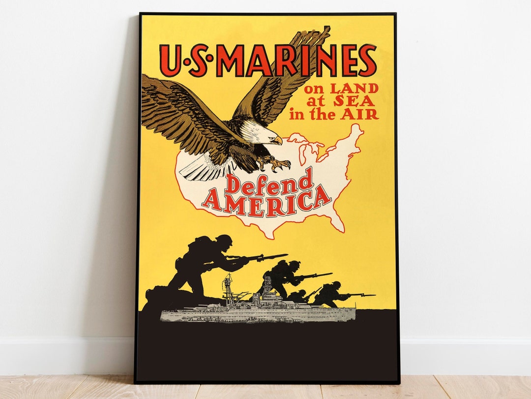 World War 2 Propaganda Poster Poster Vintage Canvas Print Wall Art ...