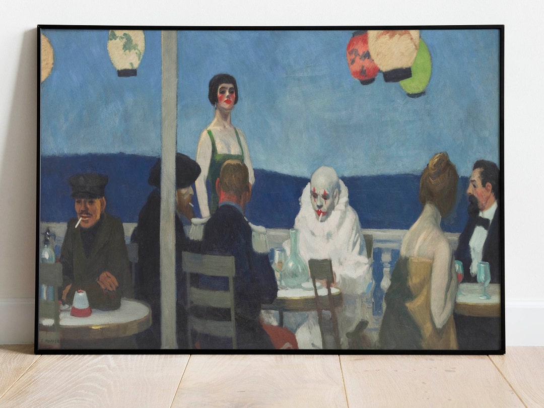 Soir Bleu by Edward Hopper| Wall Decor Art Poster| Framed Art Print ...