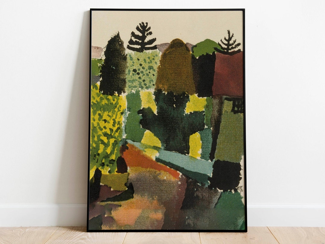 Paul Klee Park Print: Abstract Landscape Art, Framed Canvas Option - Etsy