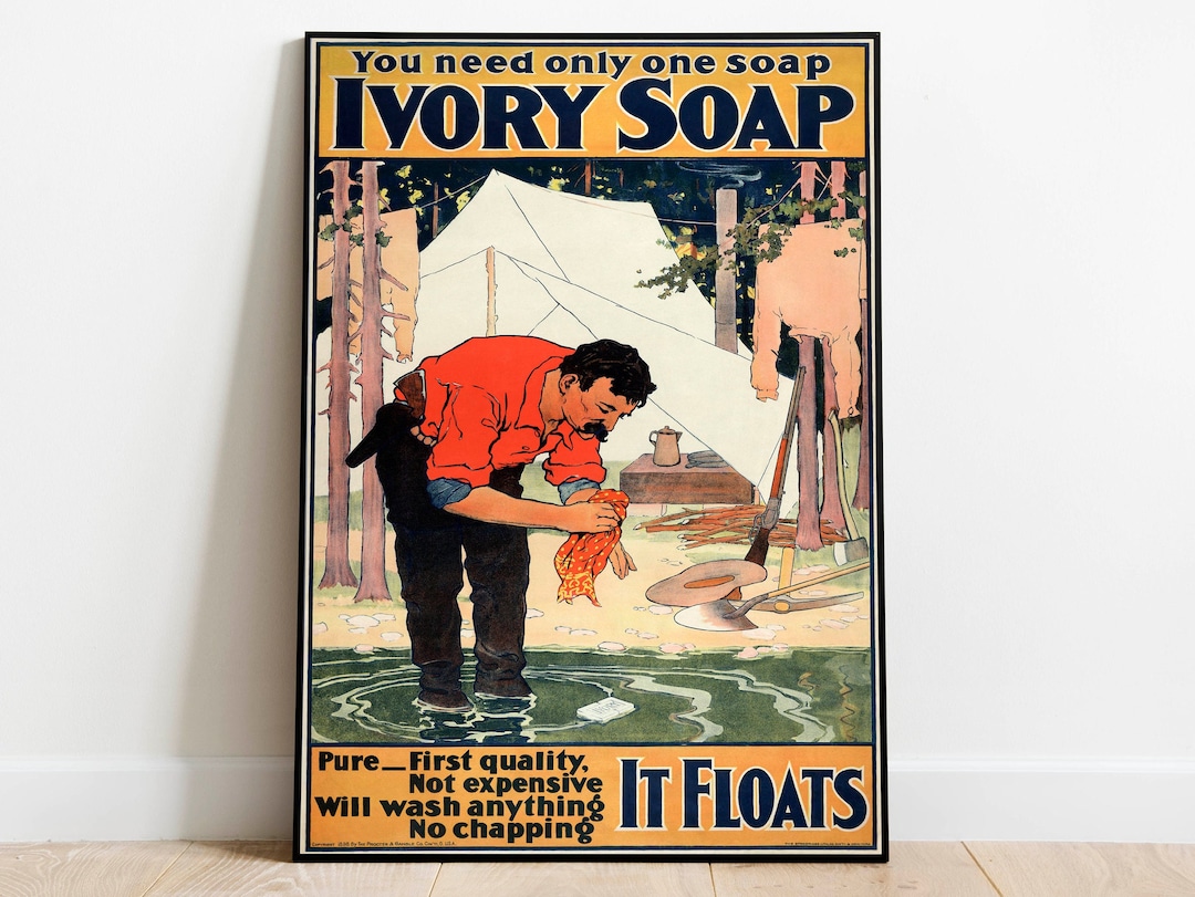 Vintage Advertising Poster Wall Decor Soap Wall Print Framed Art Print ...