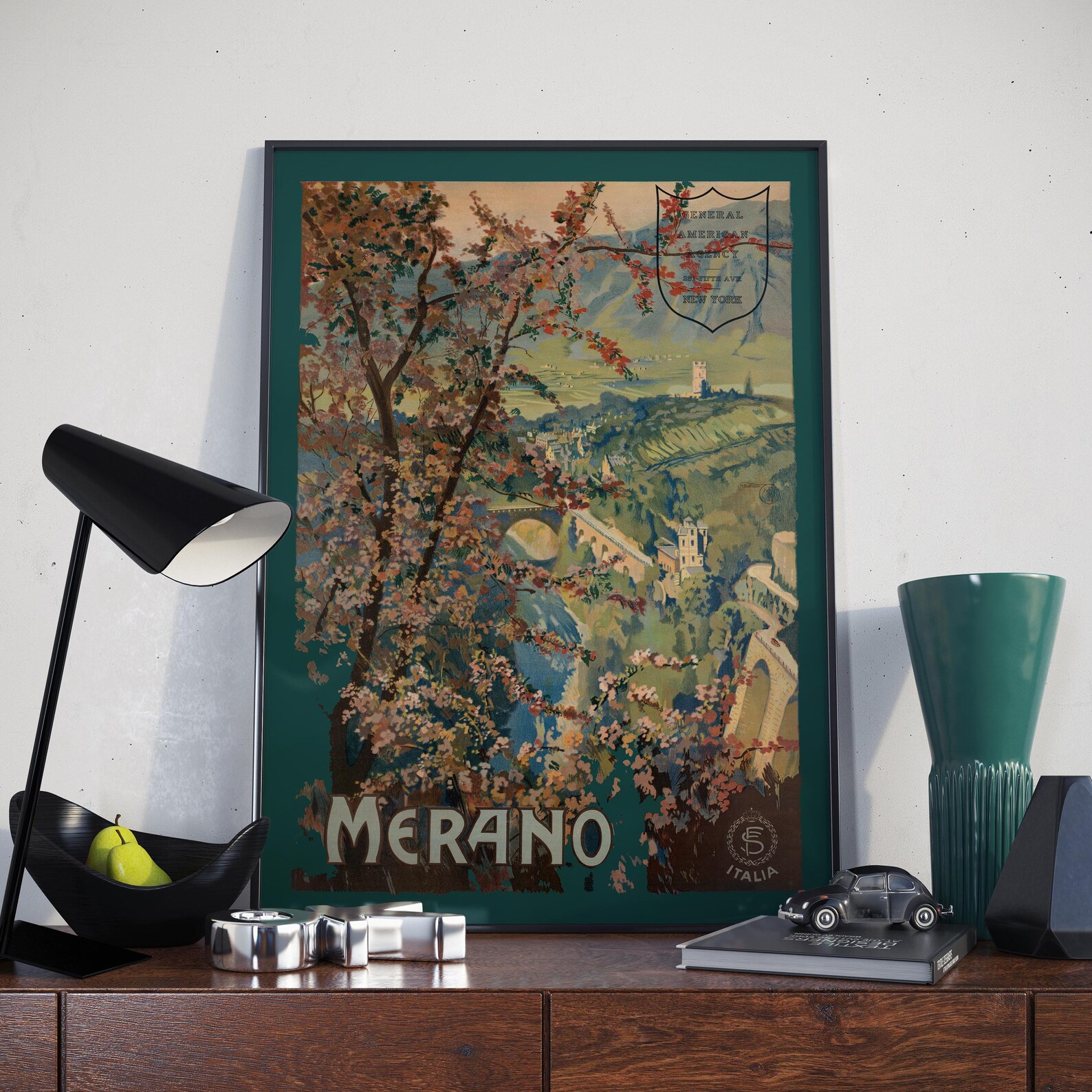 Merano Art Print Vintage Wall Art Print Italy Retro Wall - Etsy
