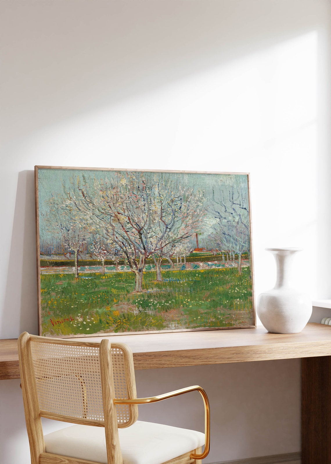 Van Gogh Orchard in Blossom Wall Decor Art Poster Framed Art - Etsy